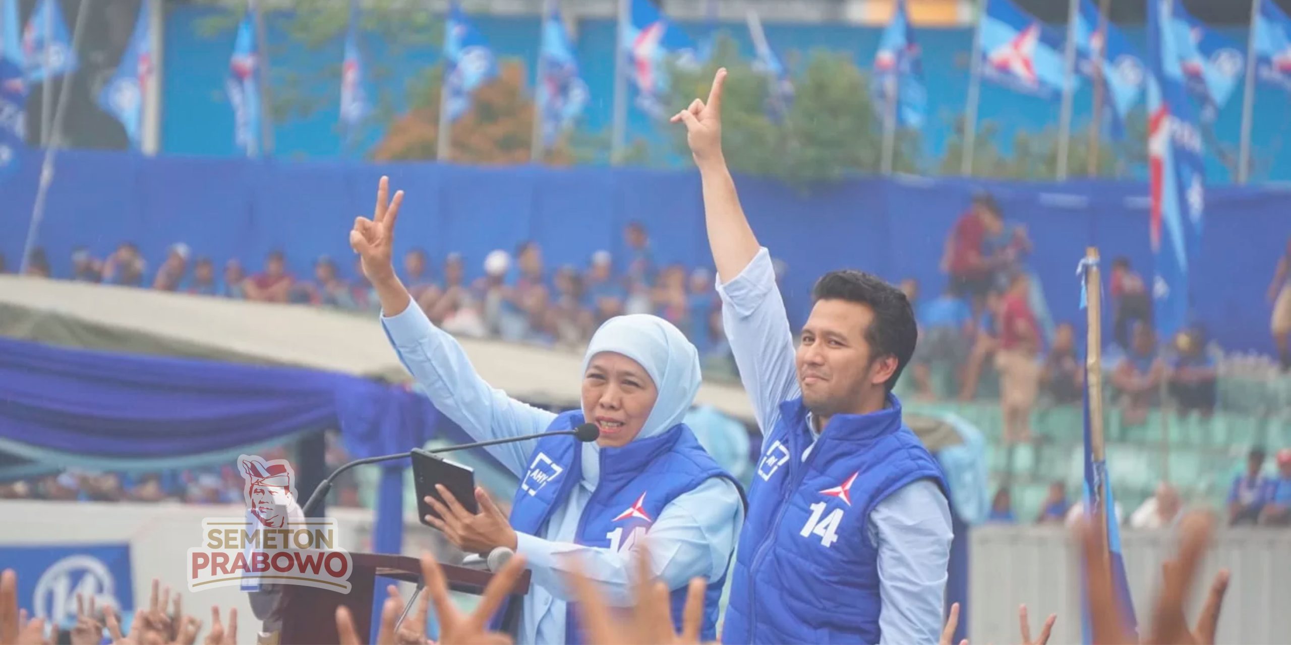 Khofifah Orasi untuk Kemenangan Prabowo-Gibran